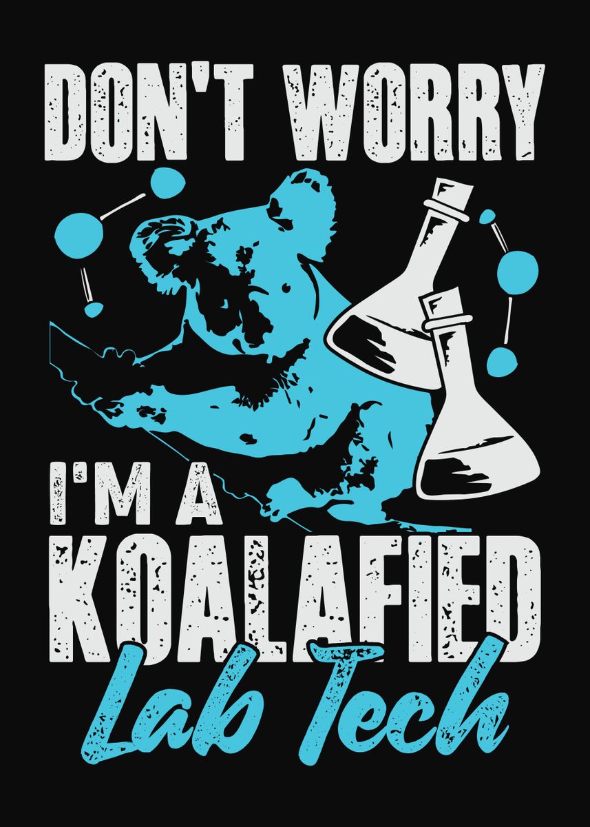 'Funny Lab Tech Technician' Poster, picture, metal print, paint by ...