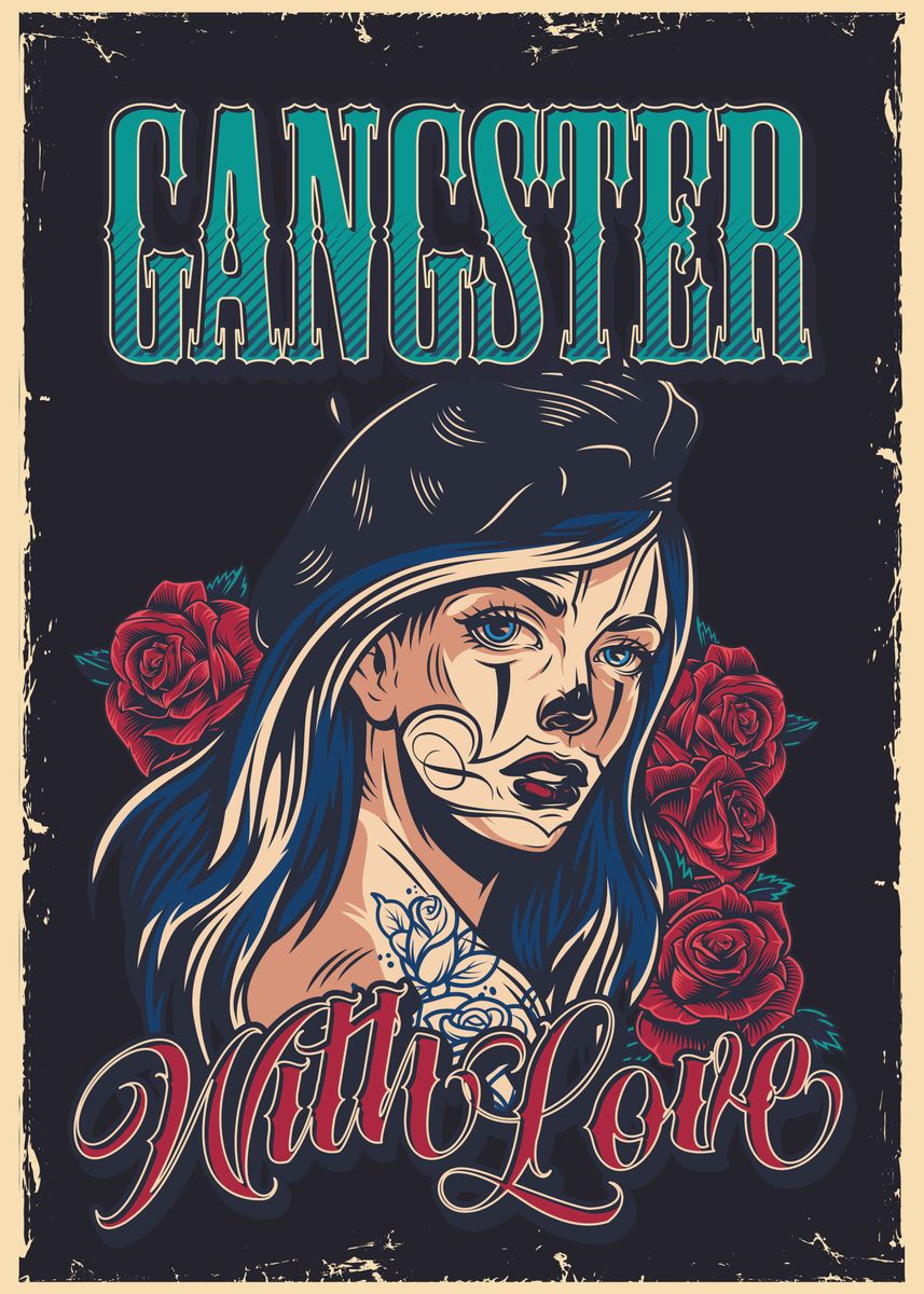 'Gangster Girls' Poster by Hanabi Studio | Displate