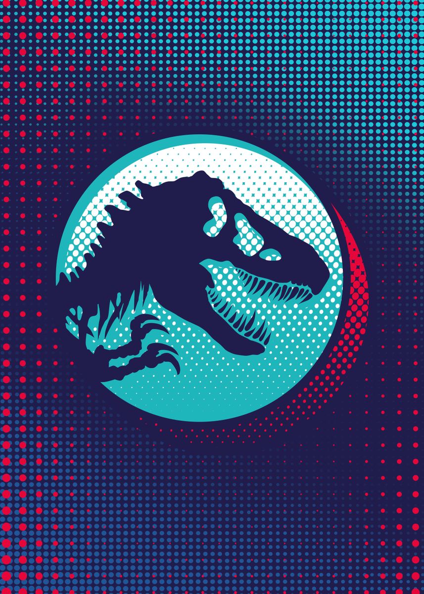 'Jurassic Logo 5' Poster, picture, metal print, paint by Jurassic World ...