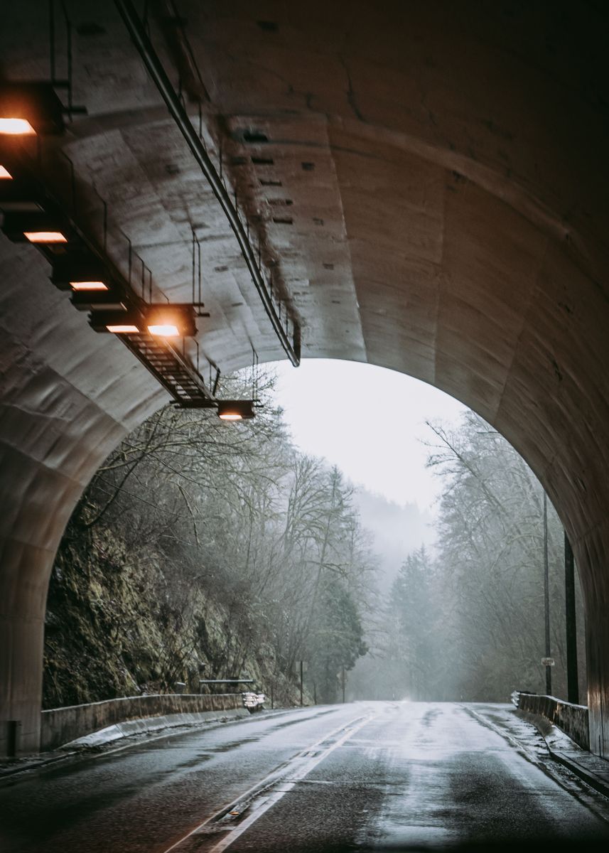 'The tunnel' Poster, picture, metal print, paint by Whitney Wagner ...