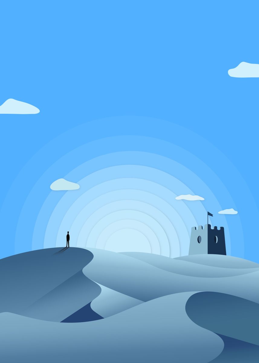 'Alone' Poster, picture, metal print, paint by ProPhoto RGB | Displate