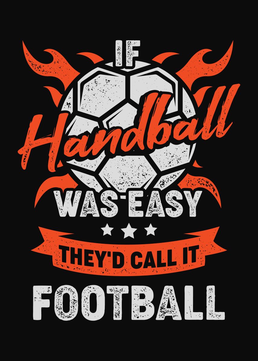 'European Handball Player' Poster, picture, metal print, paint by ...