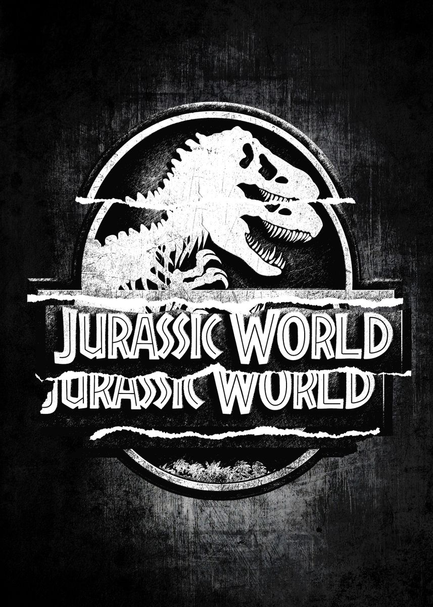 'Jurassic World Logo 22' Poster, picture, metal print, paint by ...