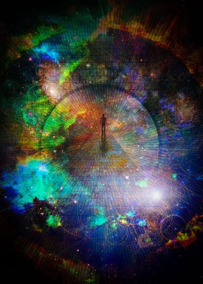 'The way to Eternity' Poster, picture, metal print, paint by Bruce ...
