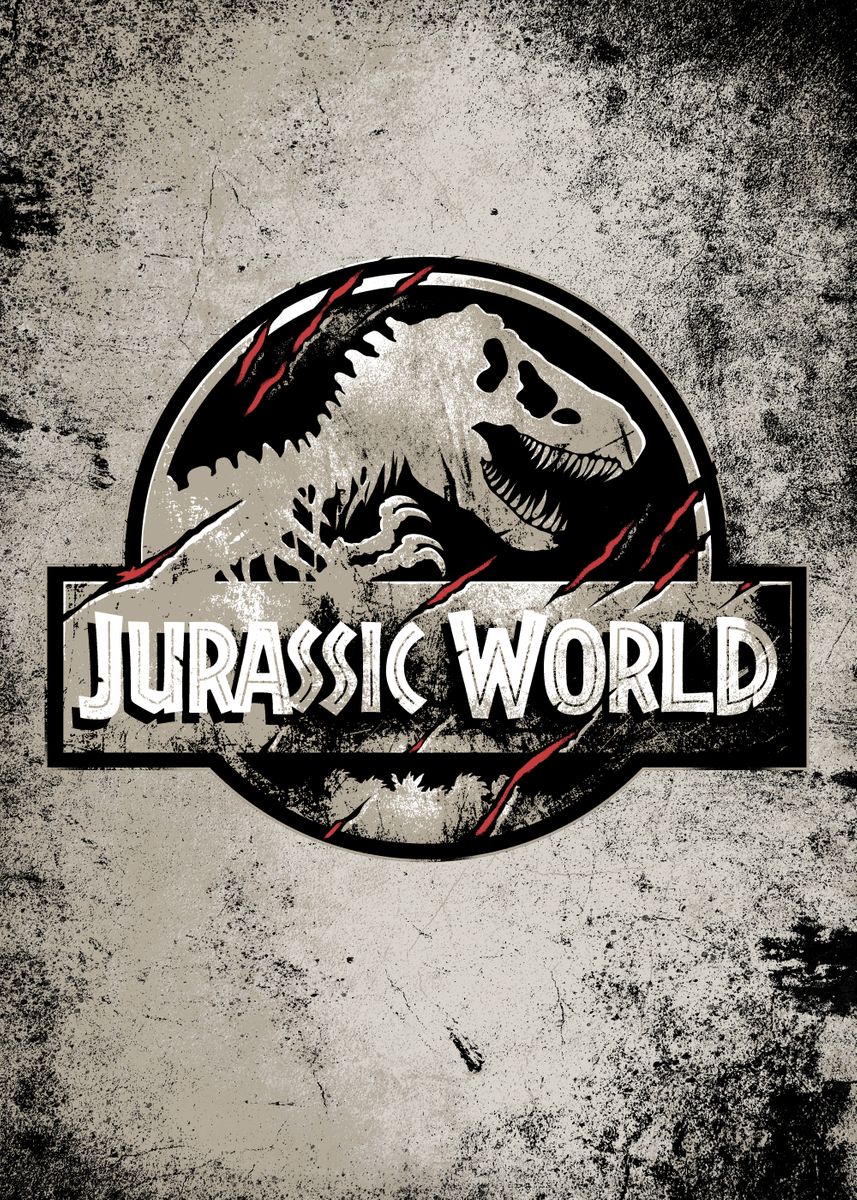 'Jurassic World Logo 1' Poster, picture, metal print, paint by Jurassic ...