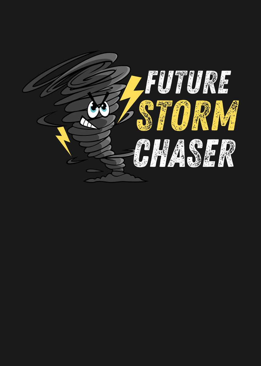 'Future Storm Weather' Poster, picture, metal print, paint by Foxxy ...