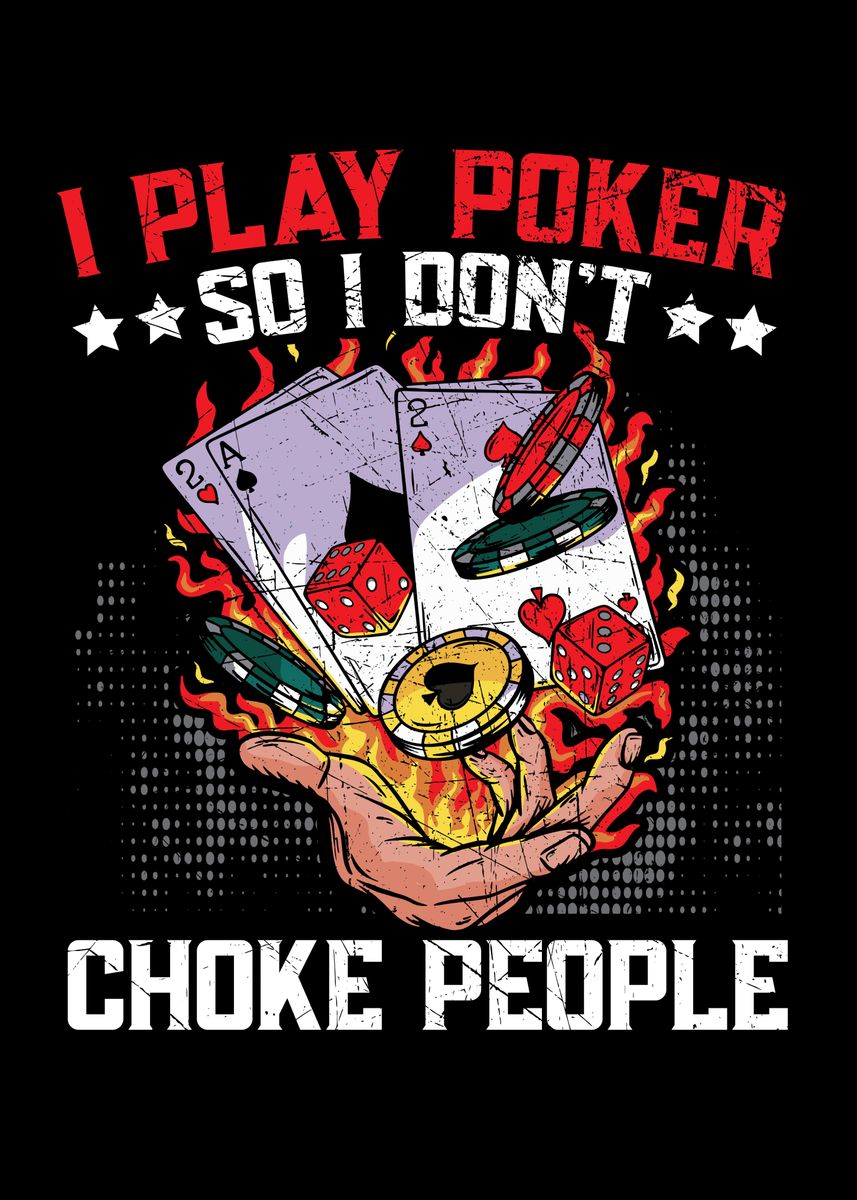 'Poker Player' Poster, picture, metal print, paint by NAO | Displate