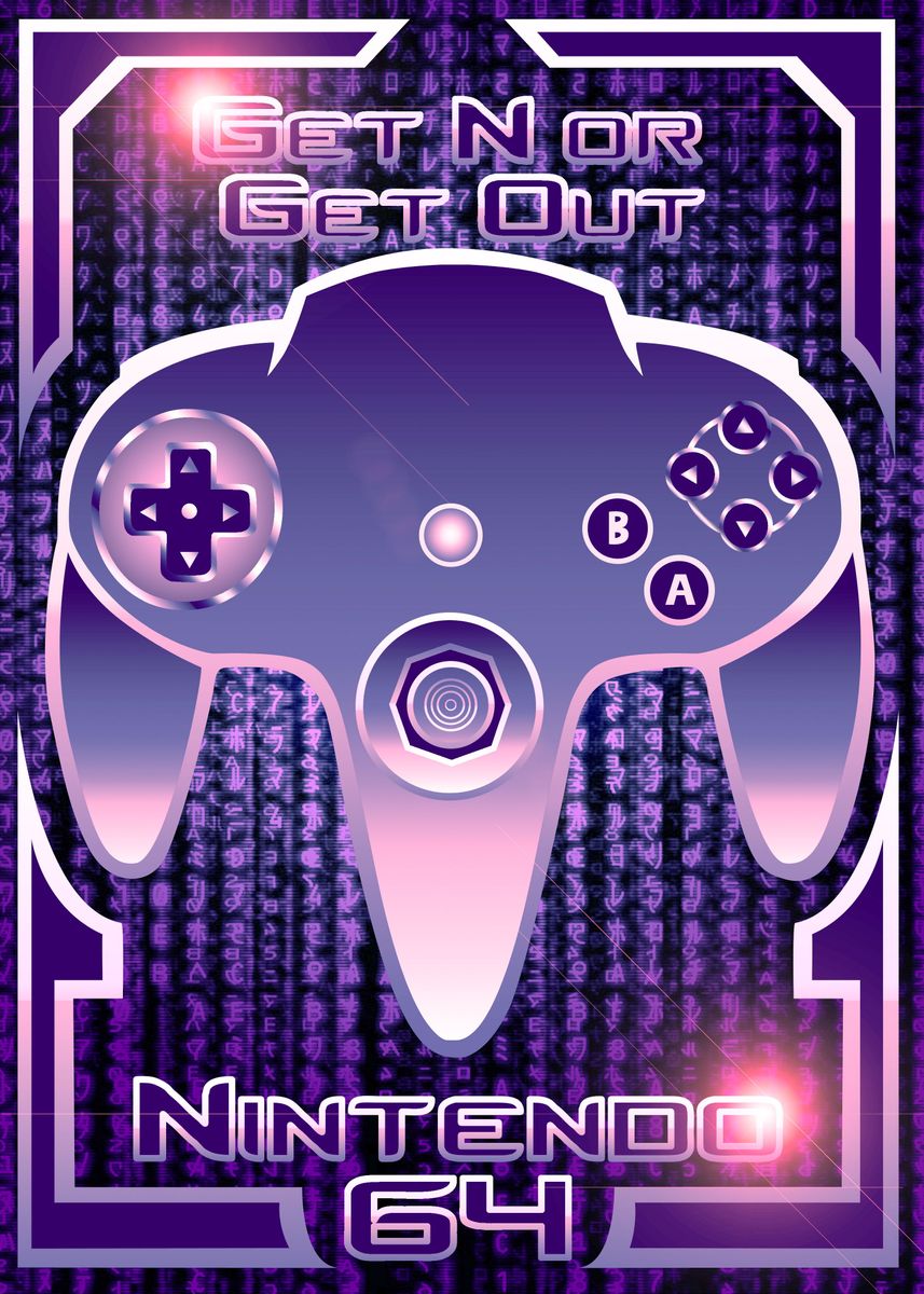 'N64 Millennium' Poster, picture, metal print, paint by Ian Murray ...