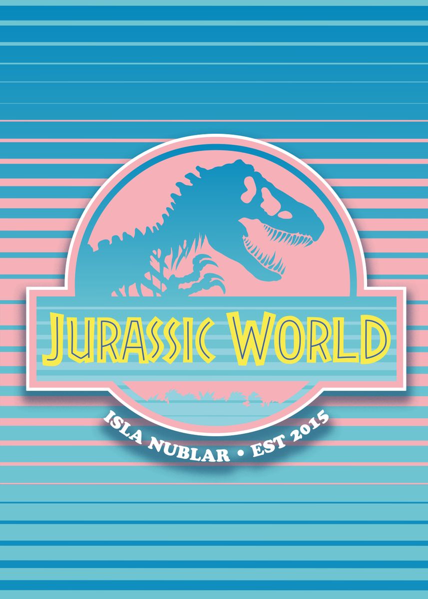 'Jurassic World Logo 15' Poster, picture, metal print, paint by ...