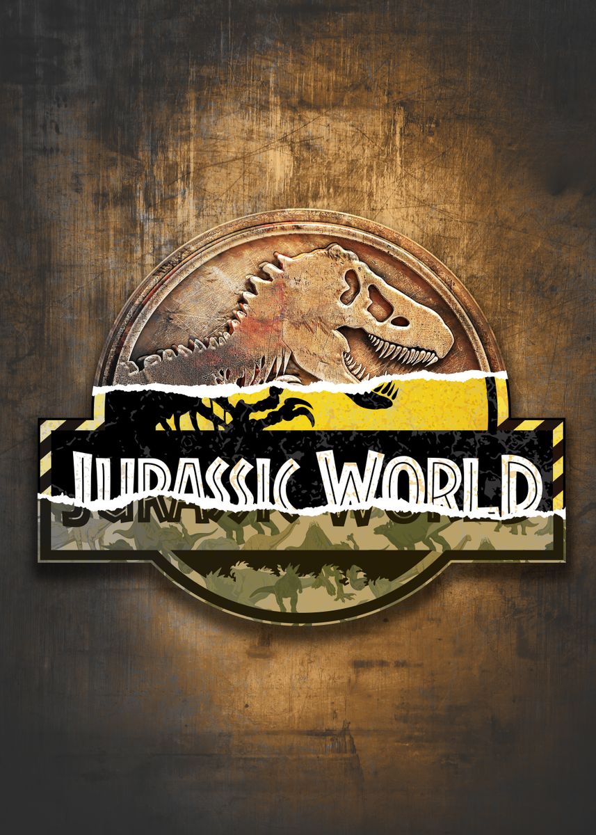 'Jurassic World Logo 21' Poster, picture, metal print, paint by ...