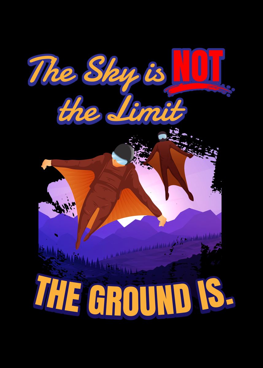 'Sky Is Not The Limit' Poster, picture, metal print, paint by Mooon ...