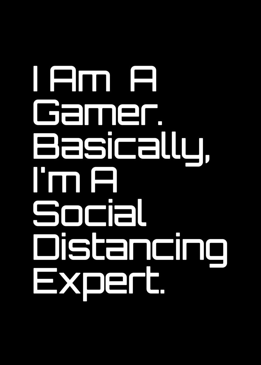 'I Am A Gamer' Poster, picture, metal print, paint by MarkOnDark | Displate