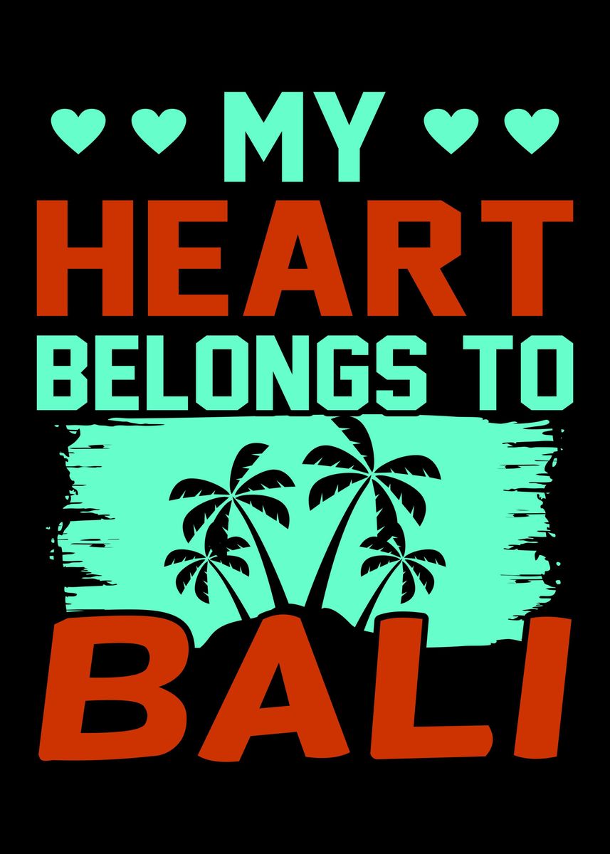 'Bali Indonesia Funny Party' Poster, picture, metal print, paint by ...