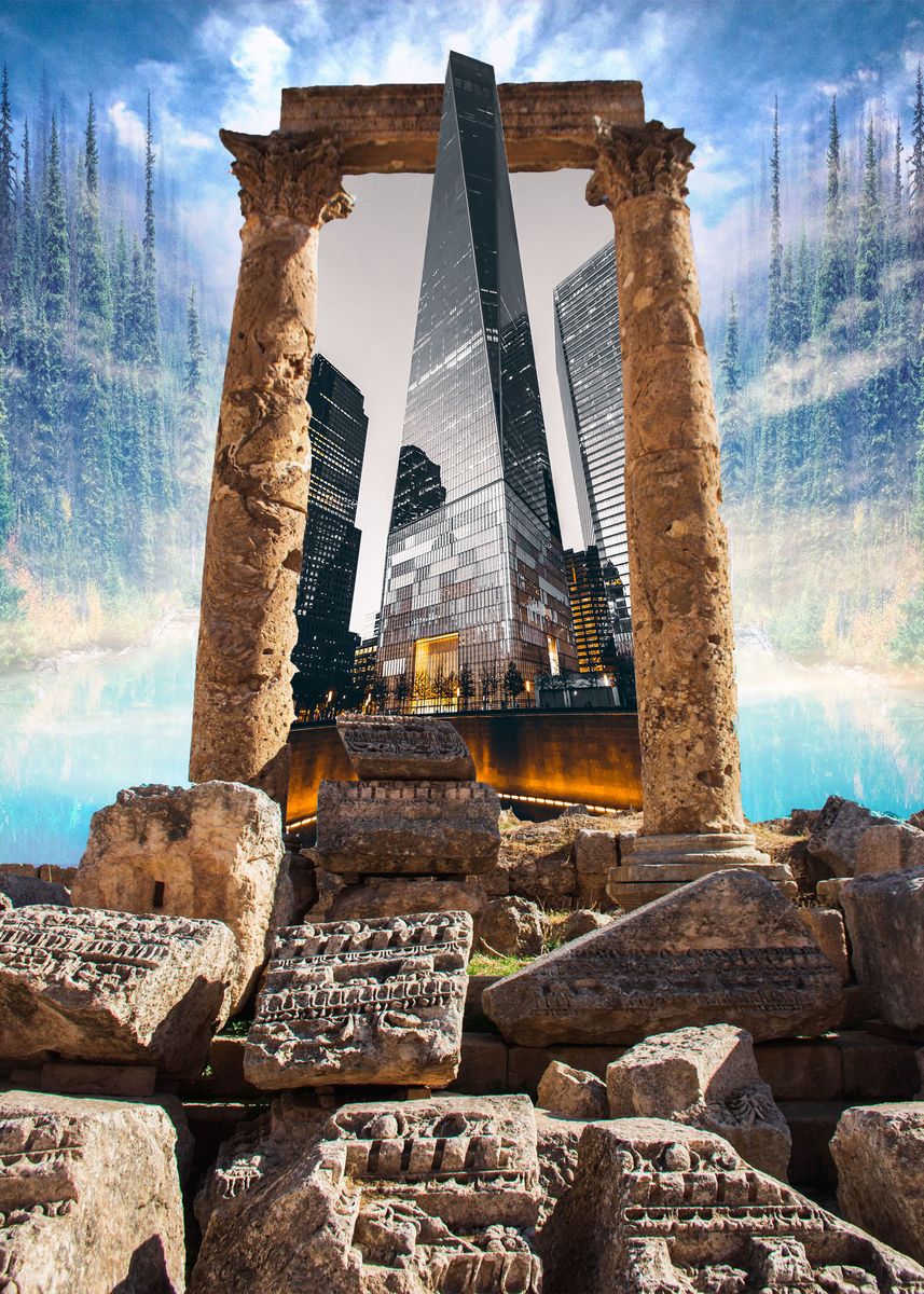 'LandsEscape' Poster, picture, metal print, paint by Milos Maric | Displate