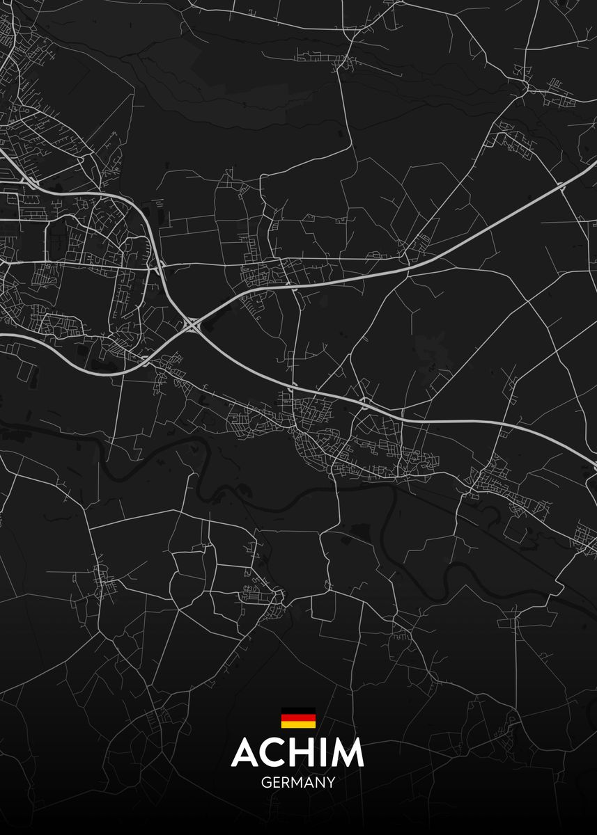 'Achim DE' Poster, picture, metal print, paint by IMR Designs | Displate