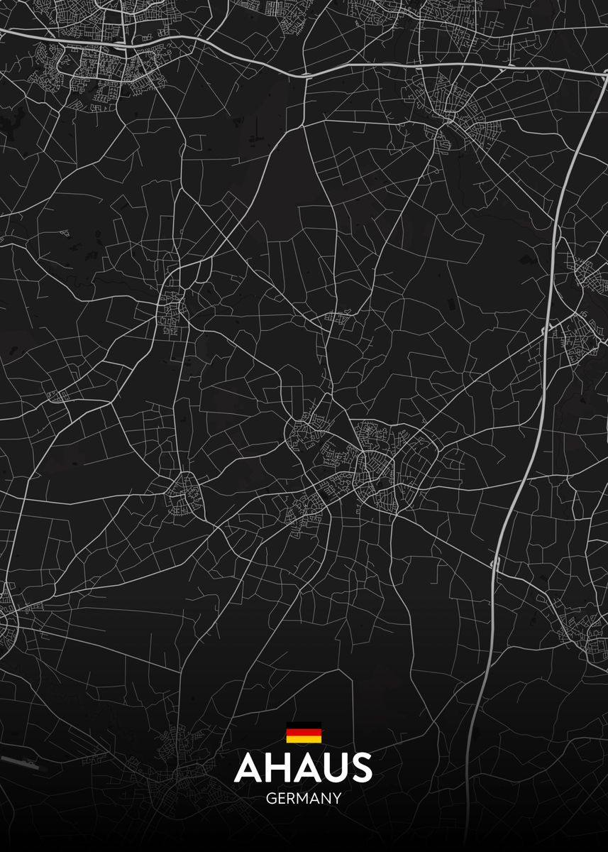 'Ahaus DE' Poster, picture, metal print, paint by IMR Designs | Displate