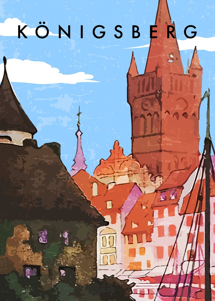 'Konigsberg Germany' Poster, picture, metal print, paint by Moon ...