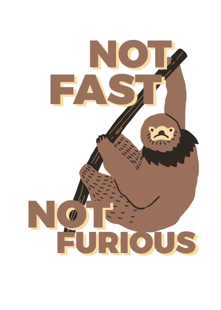 'No Fast' Poster, picture, metal print, paint by DanielSaverio De ...