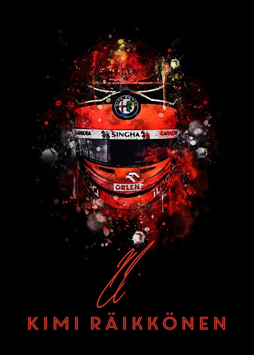 'Kimi Raikkonen' Poster by Daisy Donna | Displate