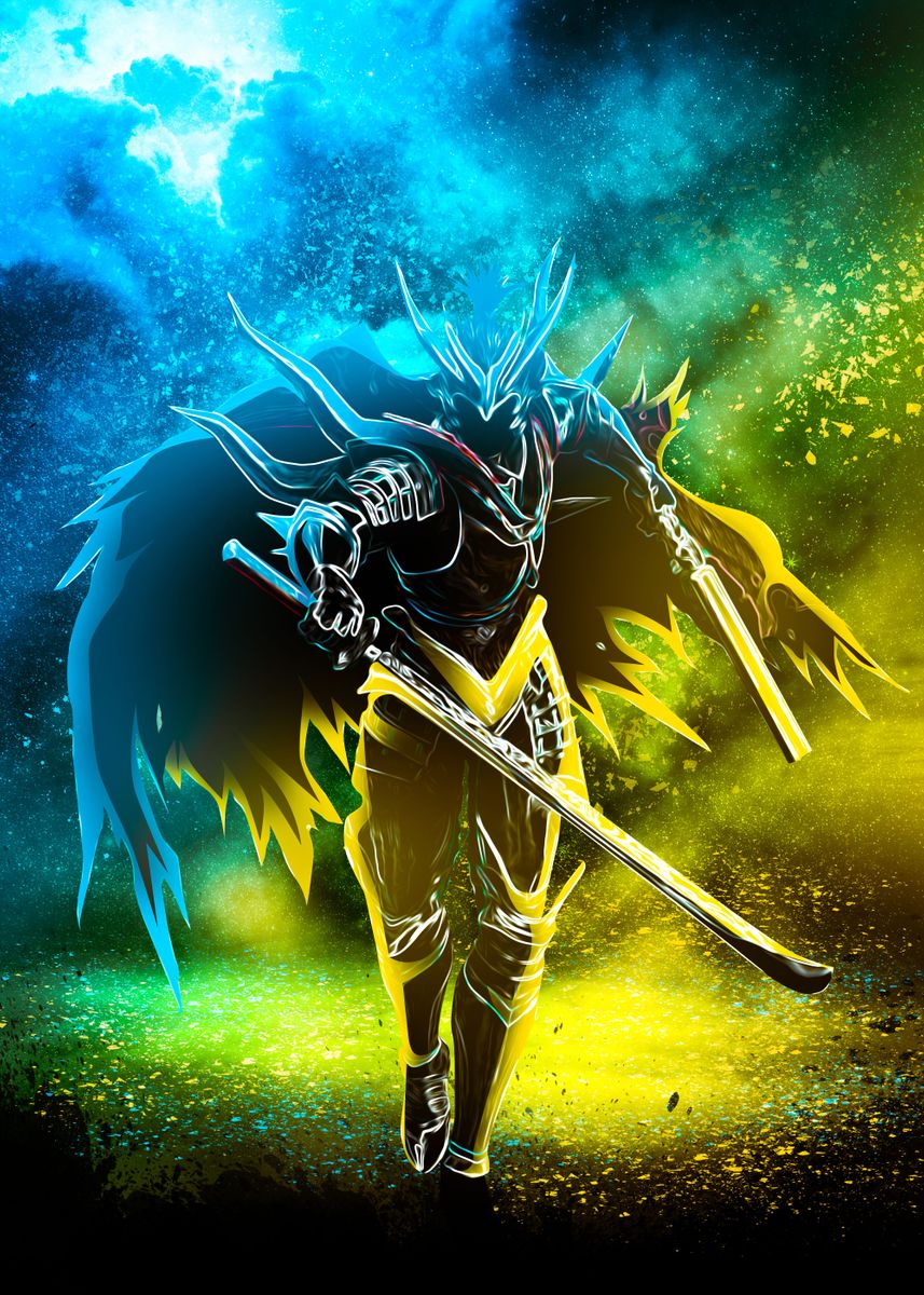 'Dark soul of basara heroes' Poster, picture, metal print, paint by San ...