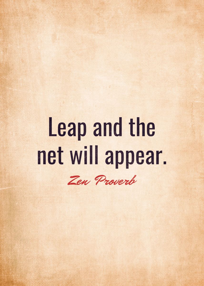 'Zen Proverb Quotes' Poster, picture, metal print, paint by Dicky ...