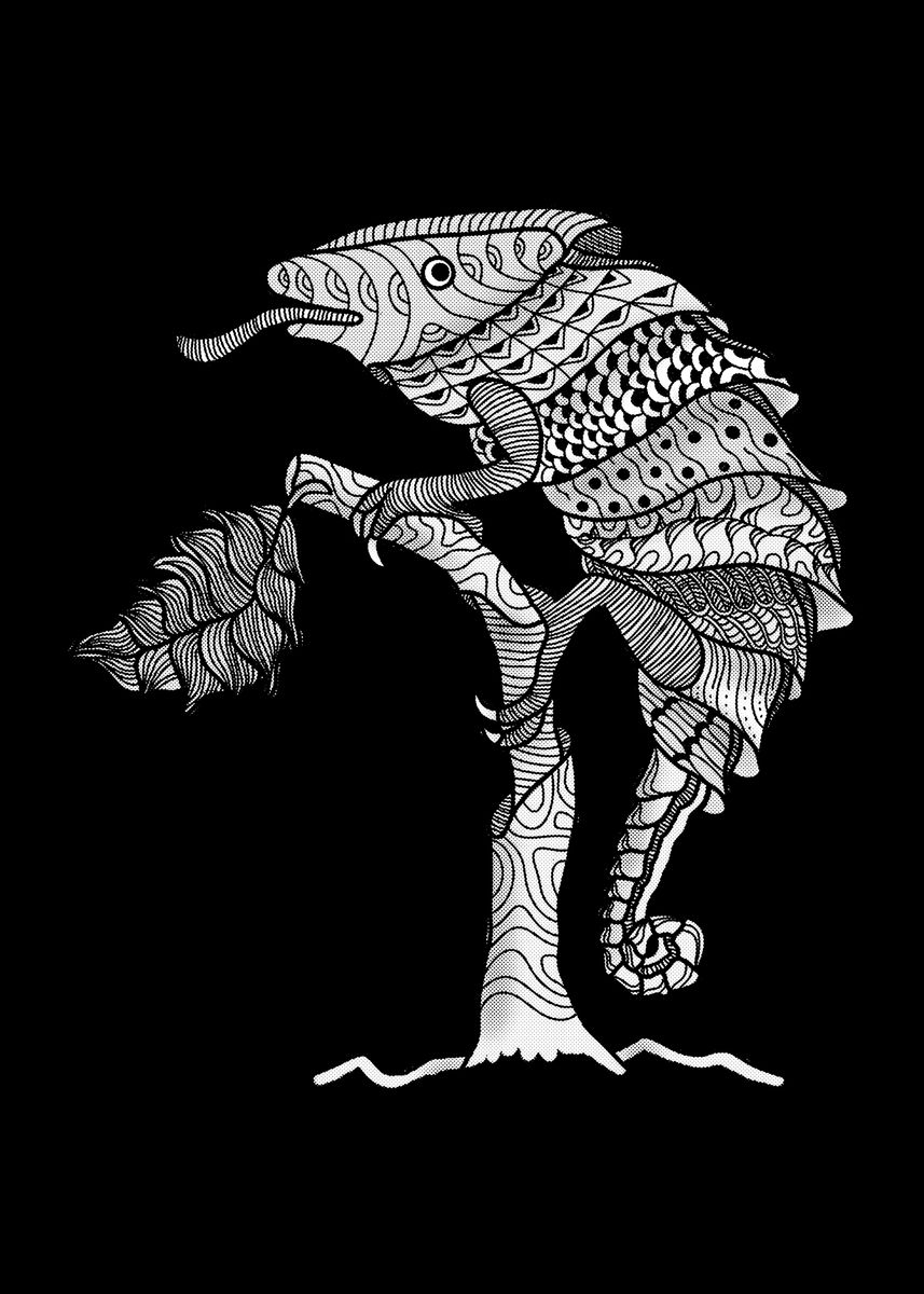 'vacillate doodle art' Poster, picture, metal print, paint by Izmo ...