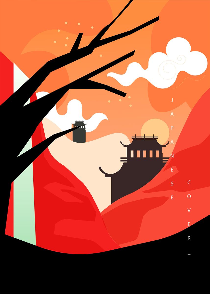 'Japan Minimalist Poster' Poster by japan dream | Displate