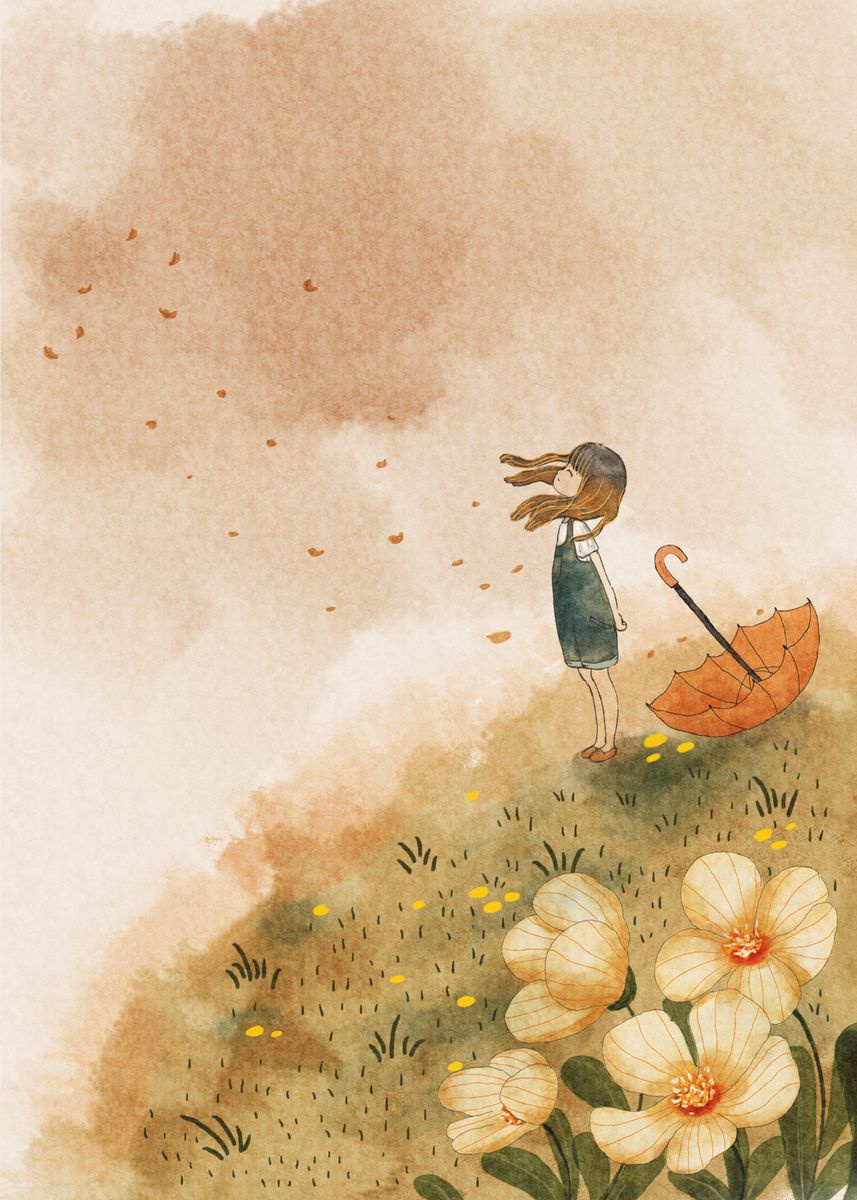 'Summer Wind' Poster, picture, metal print, paint by Celeste Armilla ...