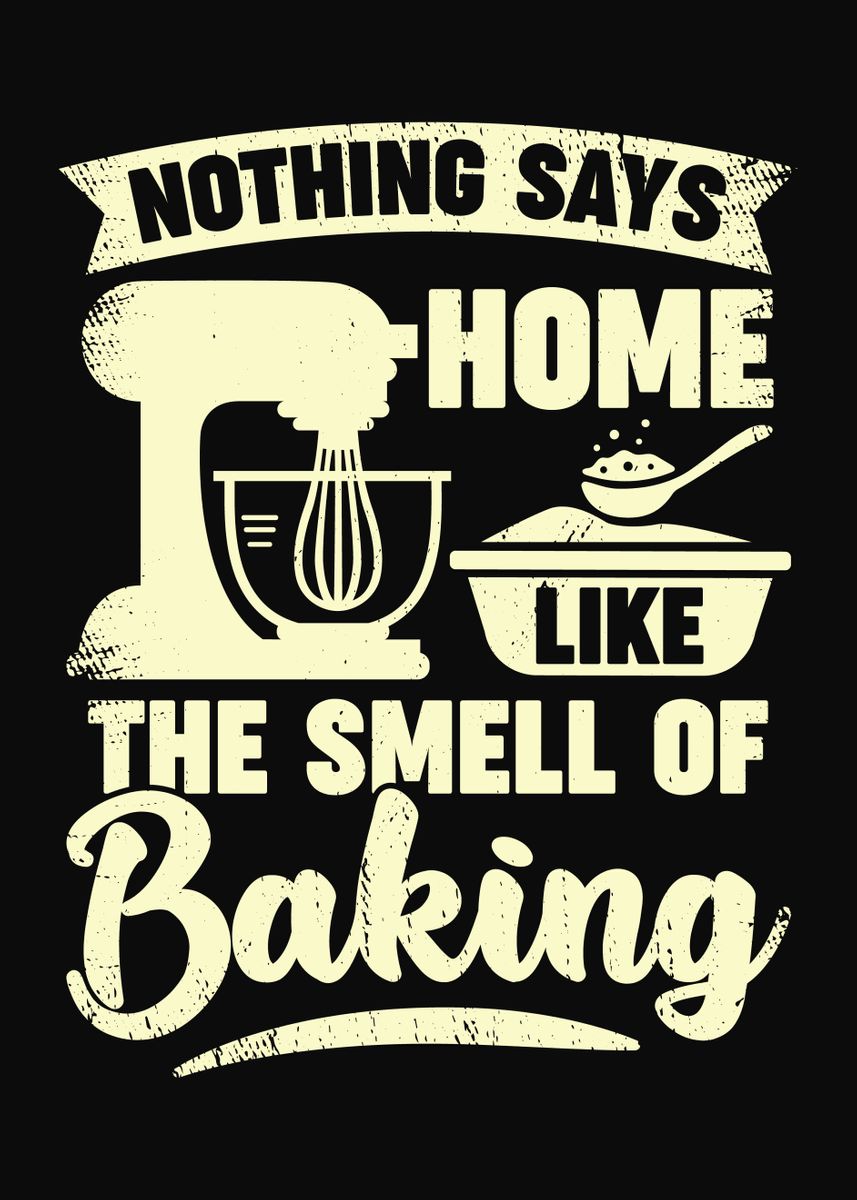 'Baking Lover Baker Design' Poster by Marcel Doll | Displate