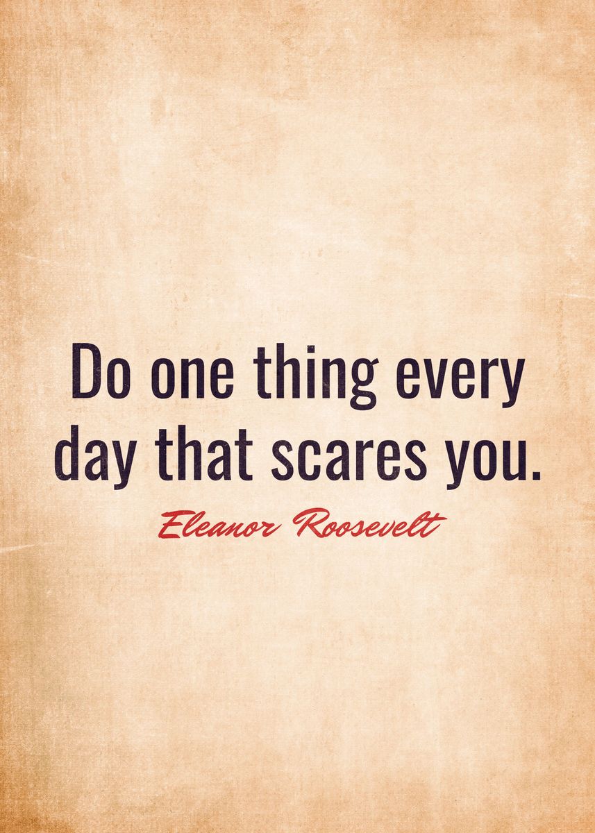 'Eleanor Roosevelt Quotes' Poster, picture, metal print, paint by Dicky ...