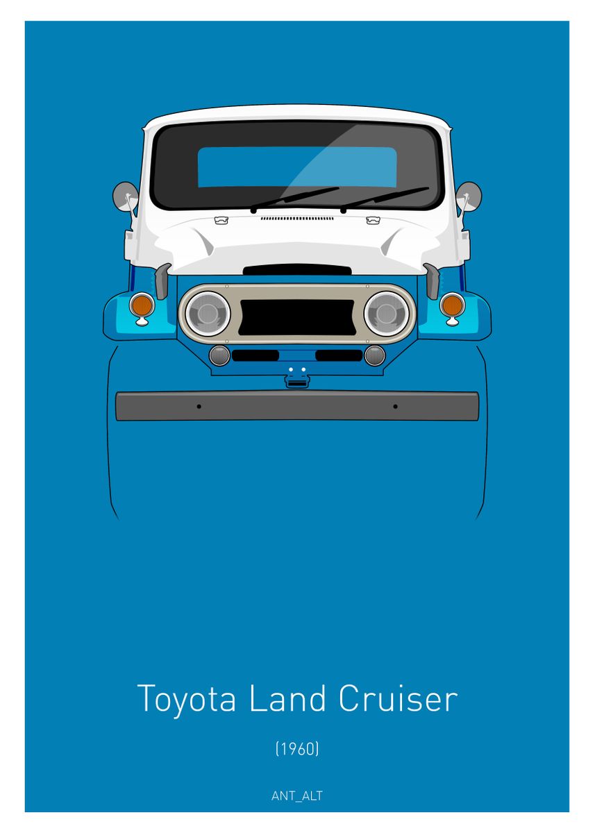 'Land Cruiser' Poster, picture, metal print, paint by Alt ILLUSTRATIONS ...