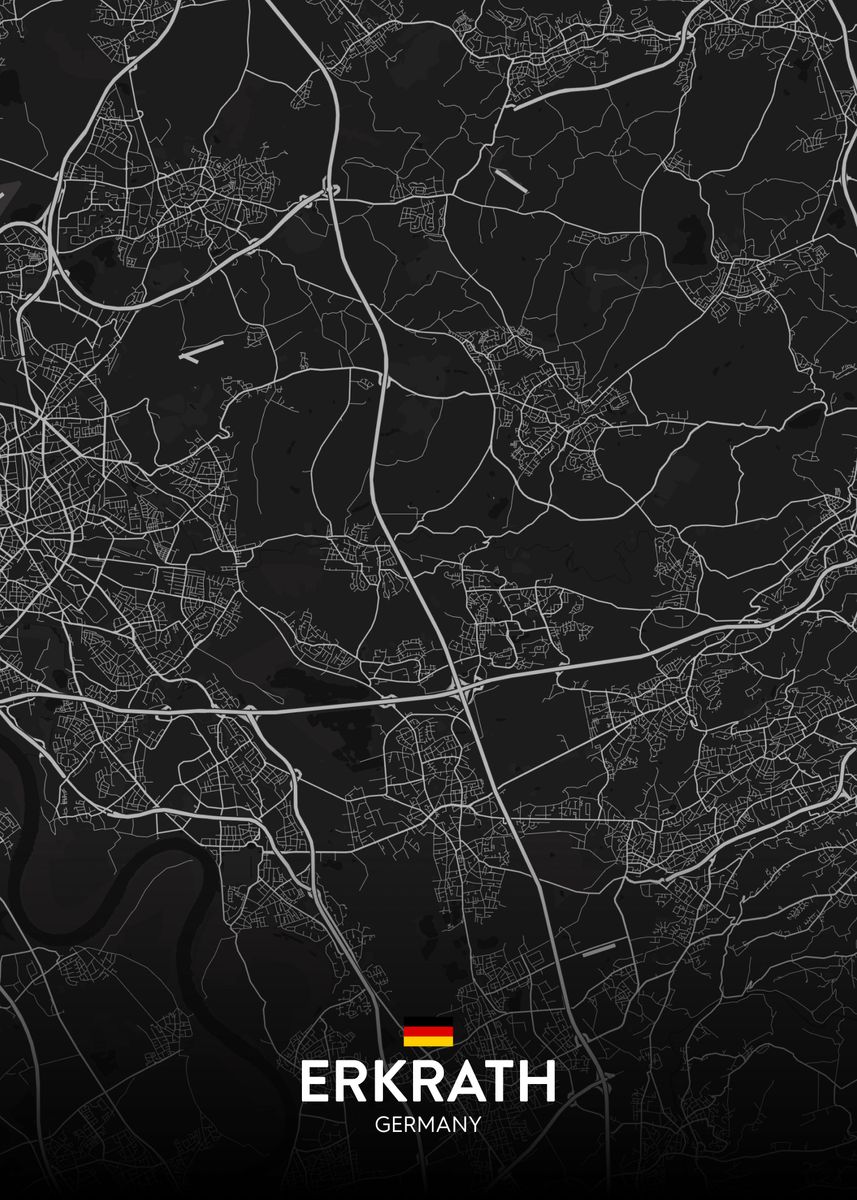 'Erkrath DE' Poster by IMR Designs | Displate