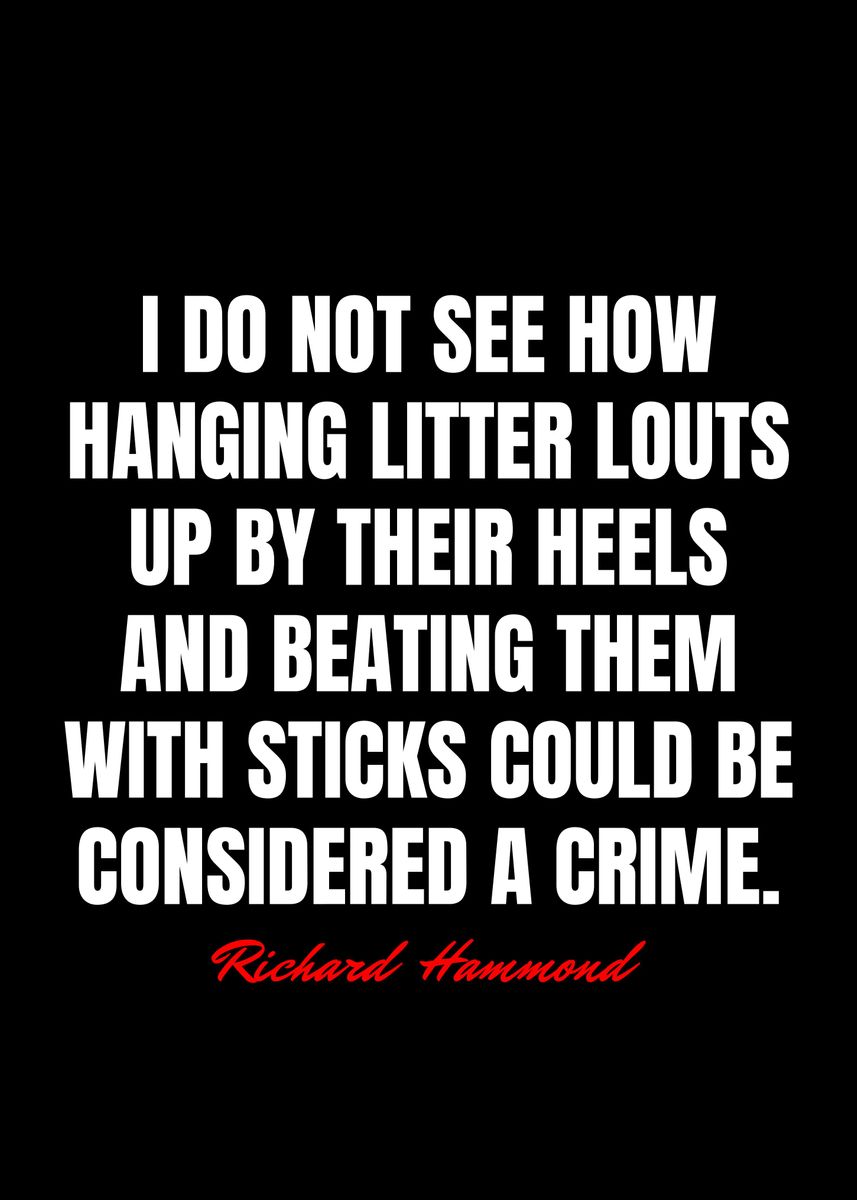 'Richard Hammond Quotes' Poster by Best Quotes | Displate