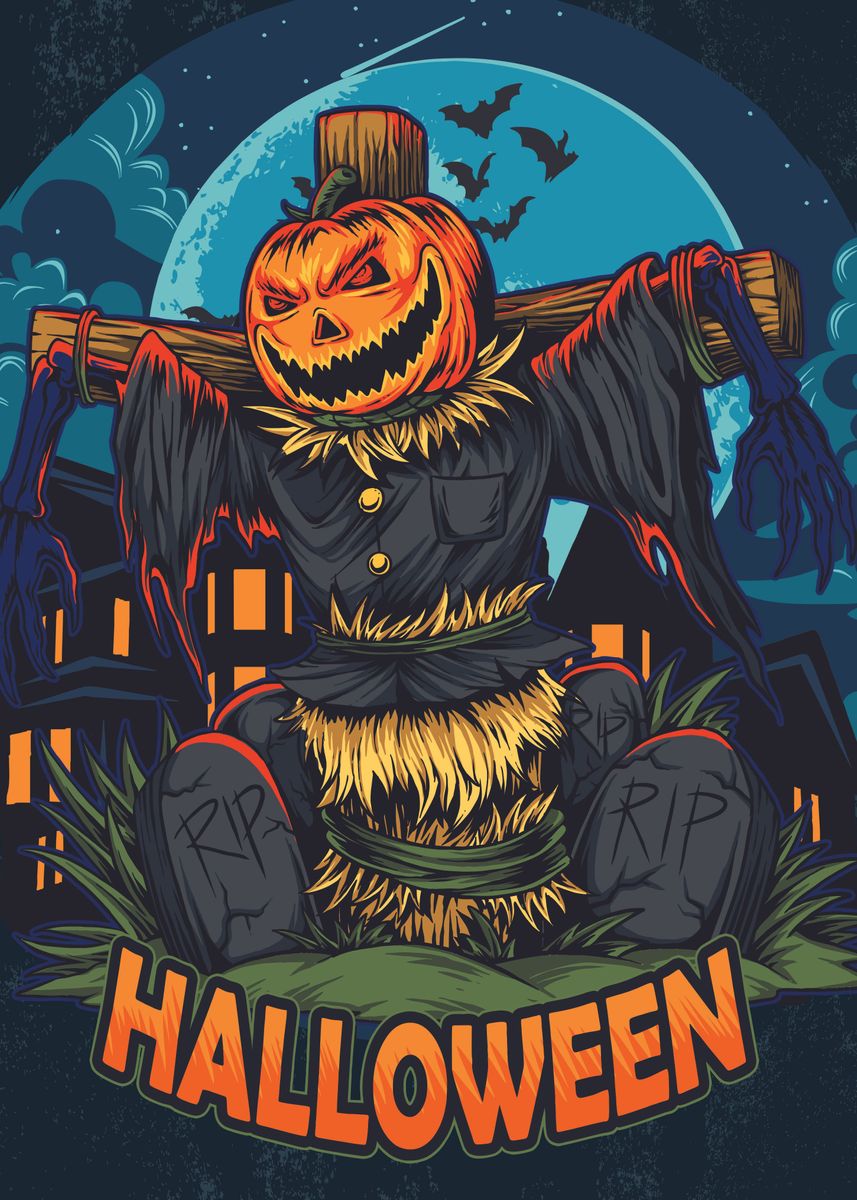 'Pumpkin Art' Poster by Hanabi Studio | Displate