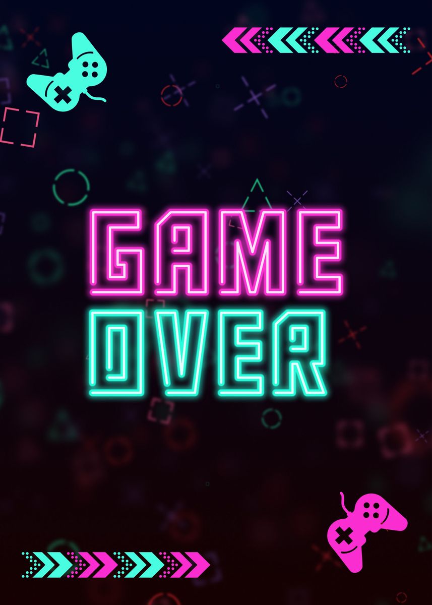 'Game Over' Poster by Ryan | Displate