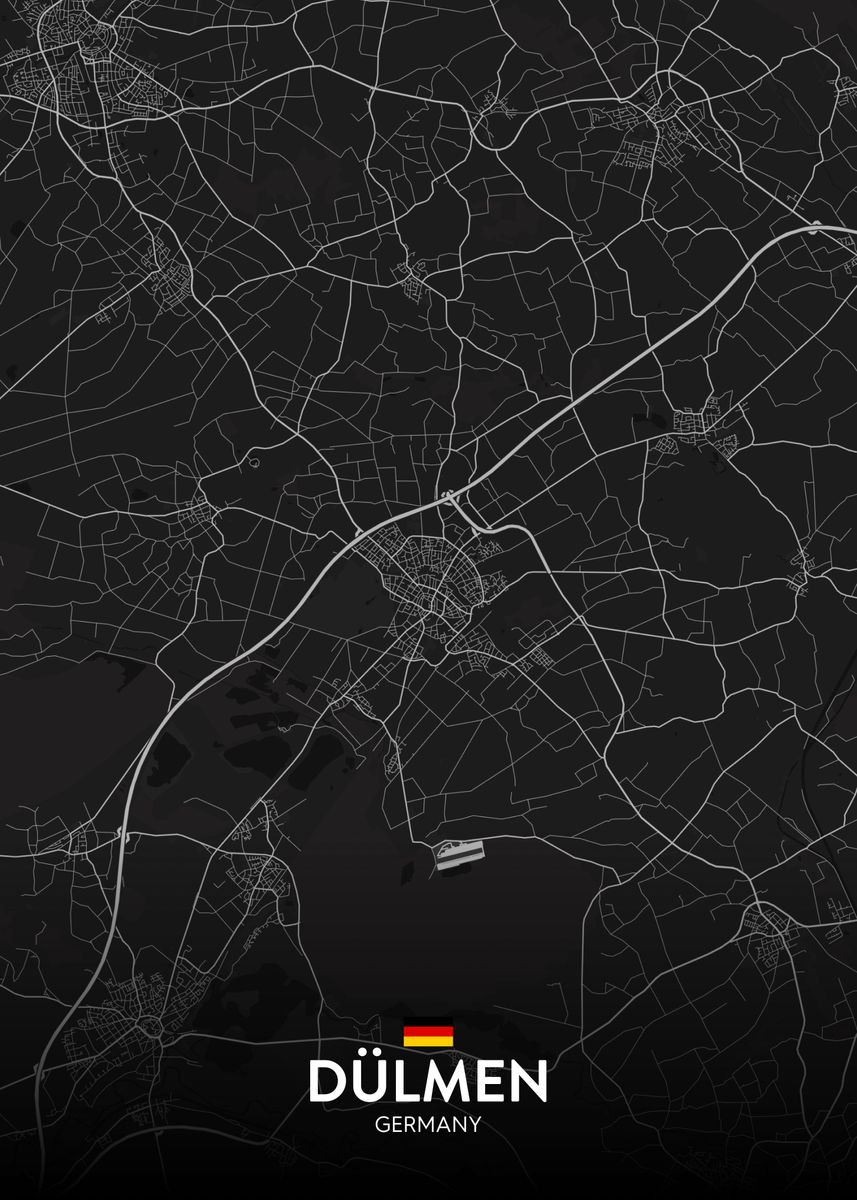 'Dulmen DE' Poster, picture, metal print, paint by IMR Designs | Displate