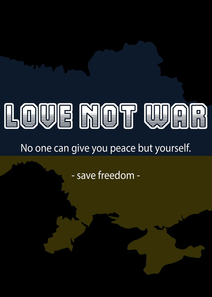 'free ukraine freedom' Poster, picture, metal print, paint by Syafia ...