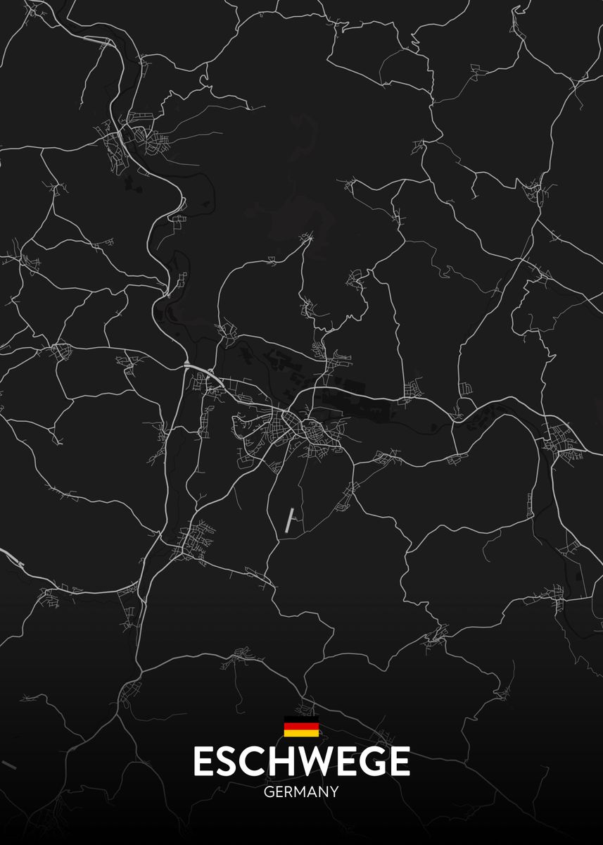 'Eschwege DE' Poster, picture, metal print, paint by IMR Designs | Displate