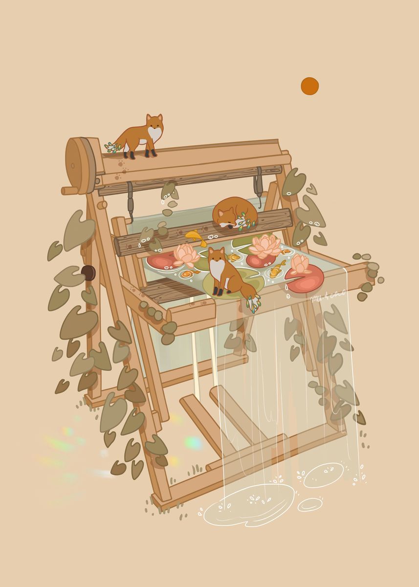 'Weaving Dreams' Poster, picture, metal print, paint by muandcoco ...