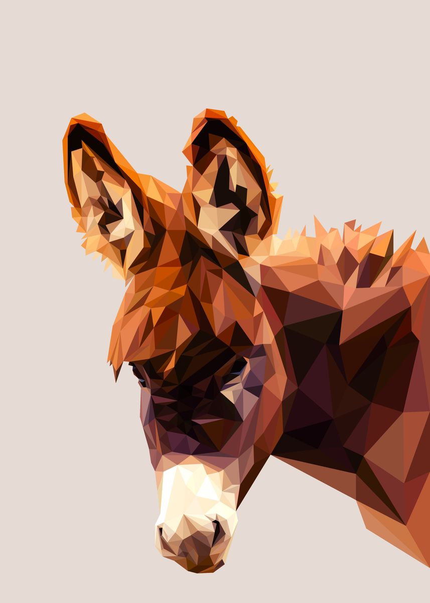 'The Donkey' Poster by Yanz Studio | Displate