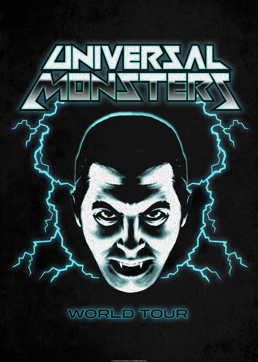 'Universal Monsters Tour' Poster, picture, metal print, paint by ...