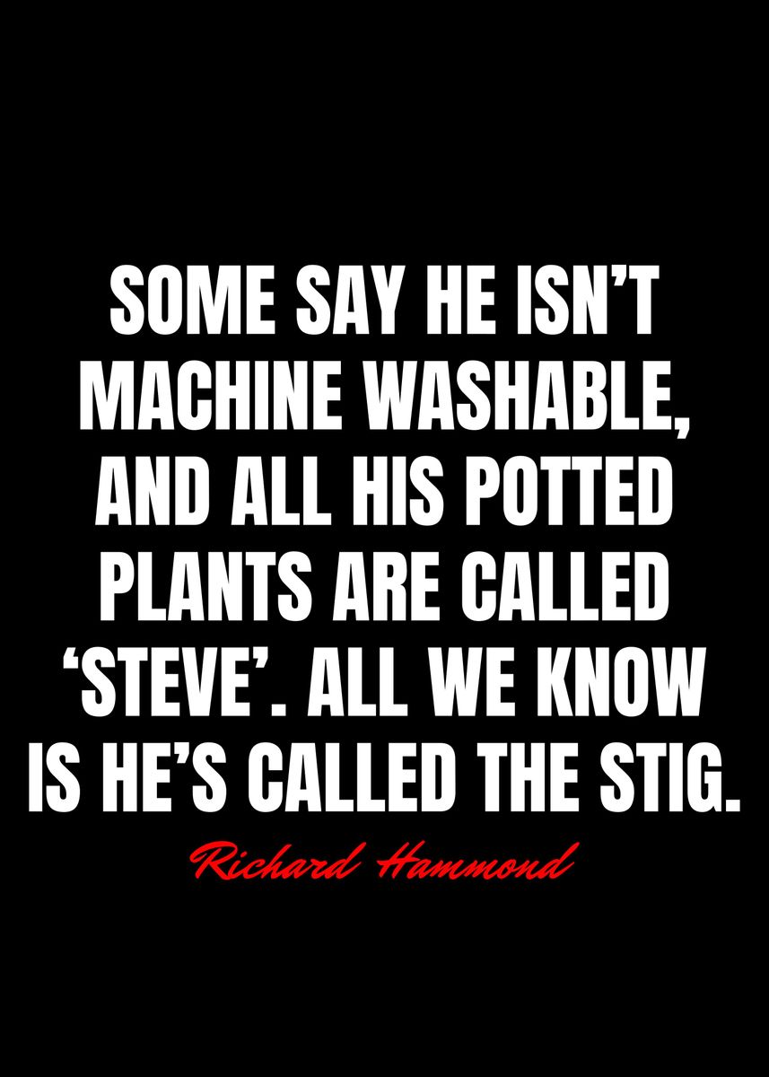 'Richard Hammond Quotes' Poster, picture, metal print, paint by Best ...
