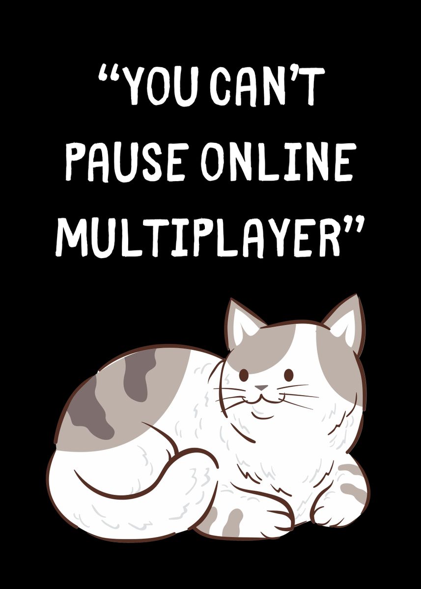 'Helpful Cat' Poster, picture, metal print, paint by Simon Clement ...
