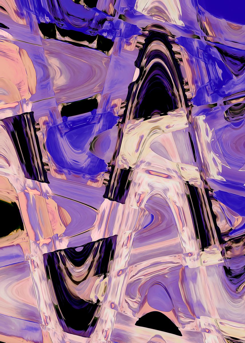 'MARBLE PAINTING 47A' Poster, picture, metal print, paint by ...