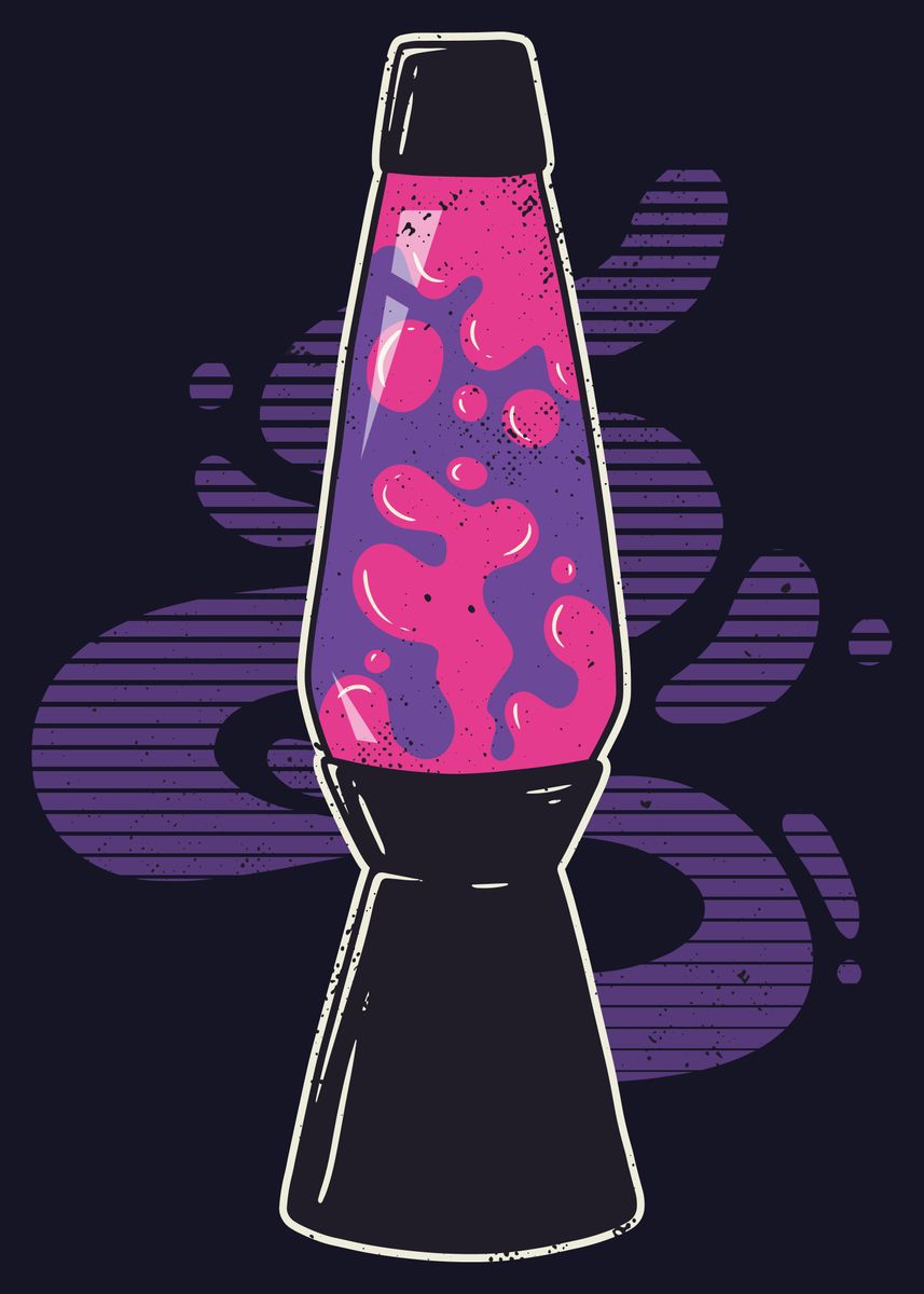 'Lava lamp' Poster, picture, metal print, paint by Bombdesign | Displate
