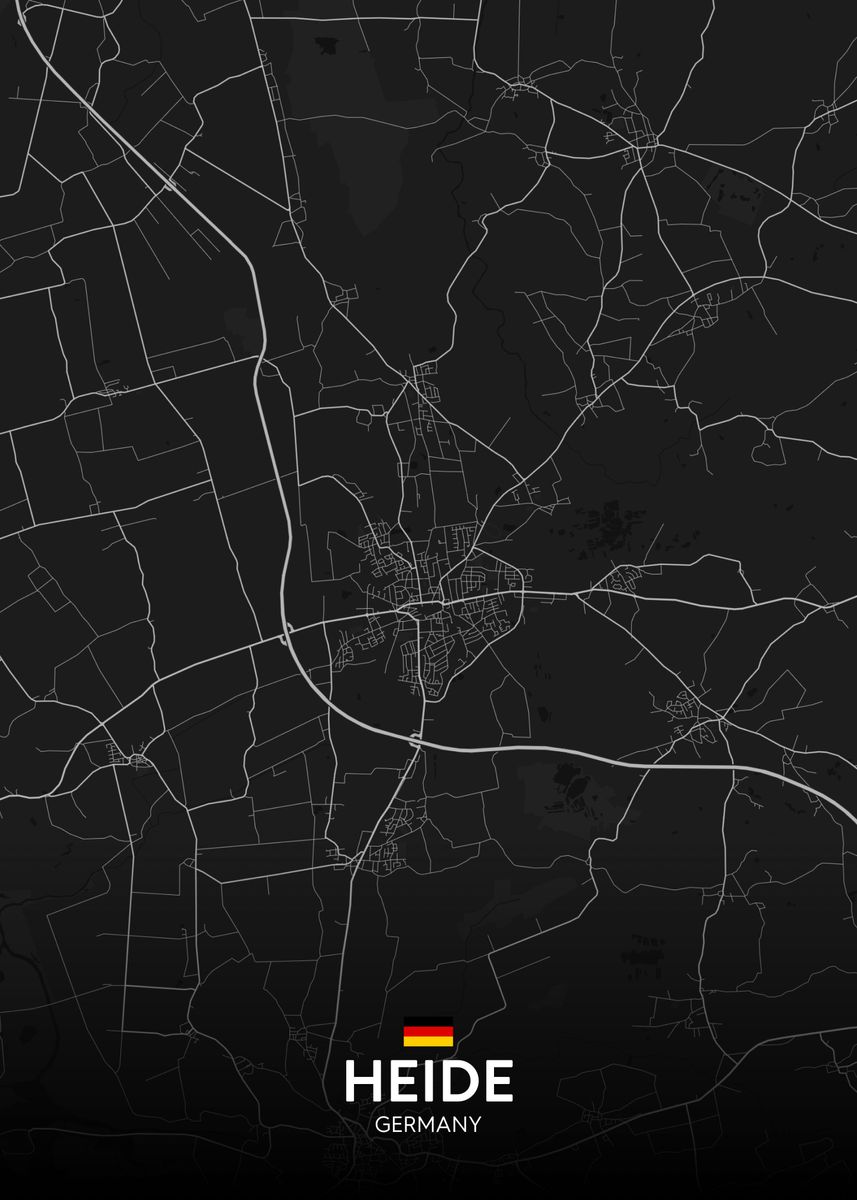 'Heide DE' Poster, picture, metal print, paint by IMR Designs | Displate