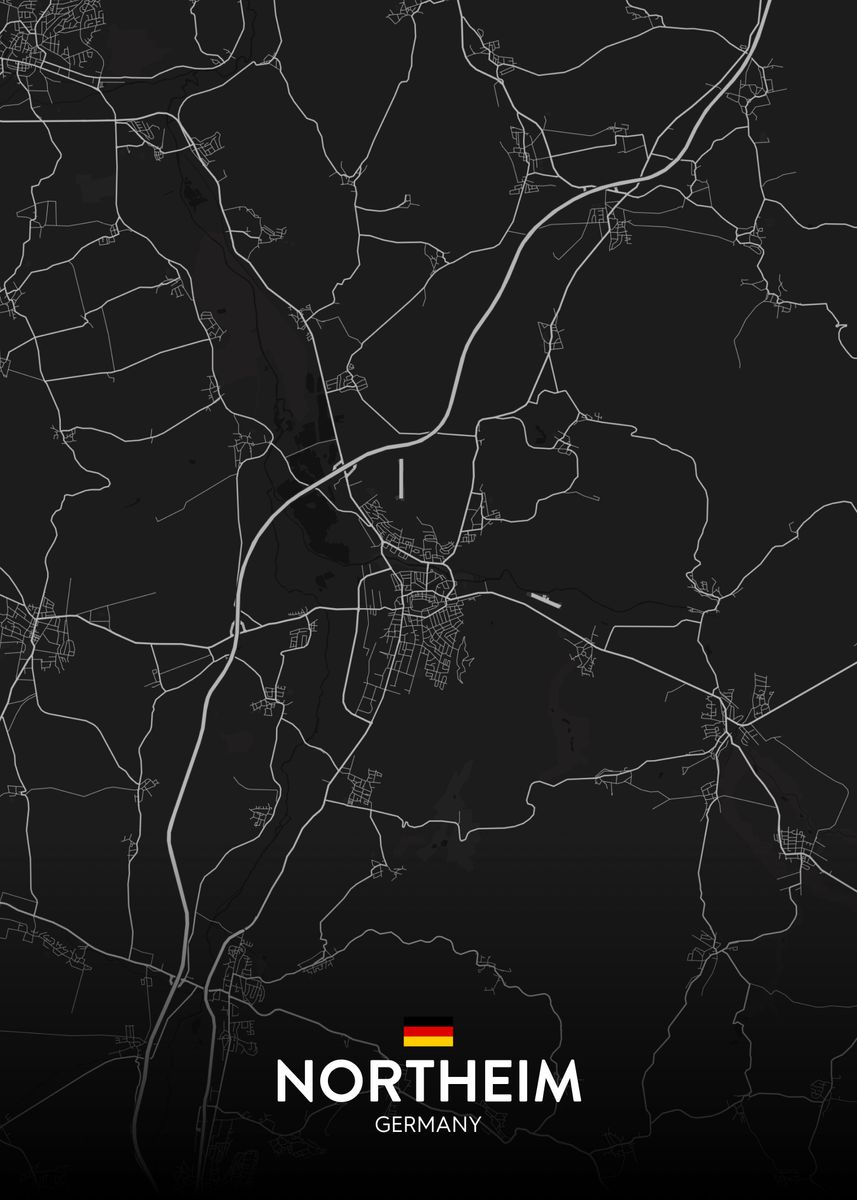 'Northeim DE' Poster, picture, metal print, paint by IMR Designs | Displate