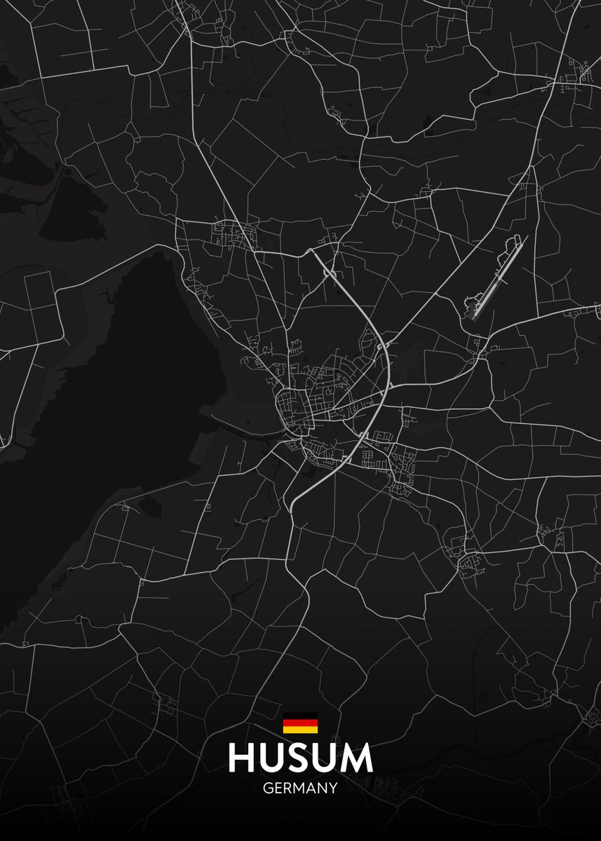 'Husum DE' Poster, picture, metal print, paint by IMR Designs | Displate