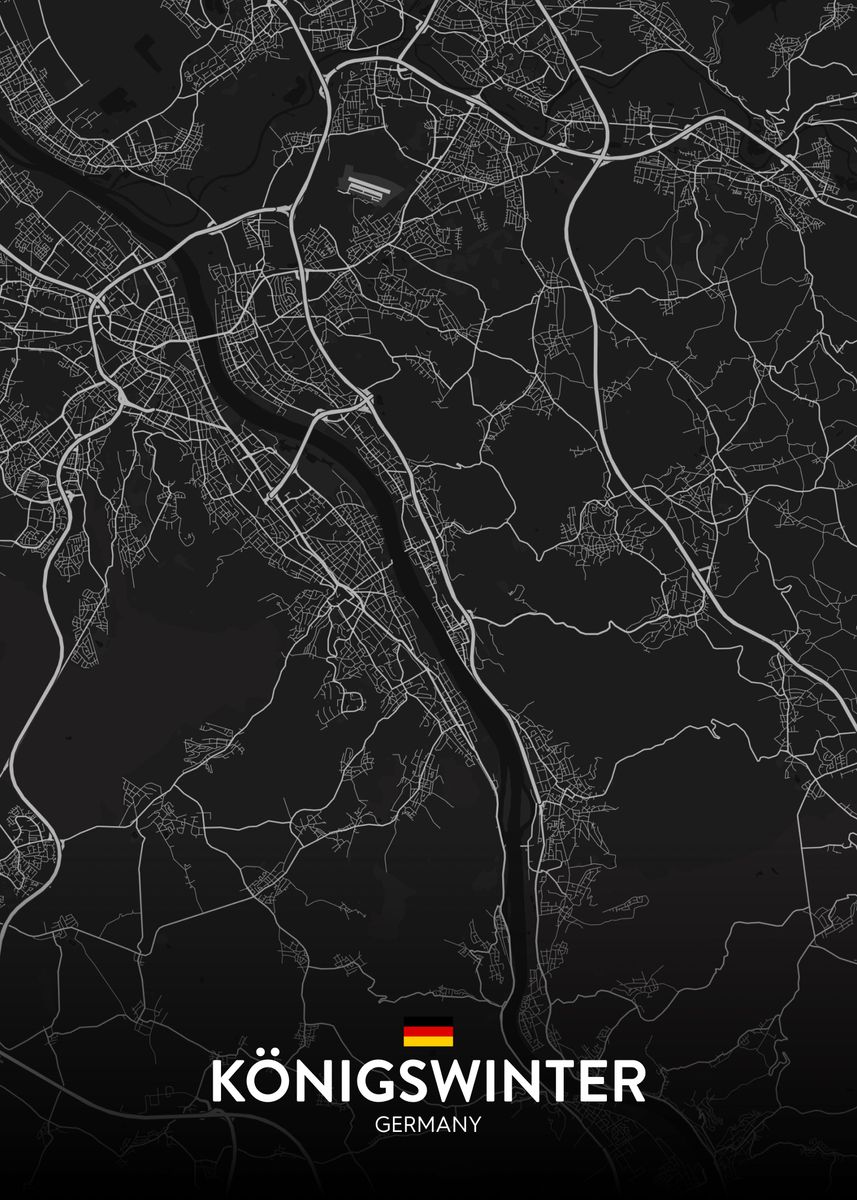 'Konigswinter DE' Poster by IMR Designs | Displate