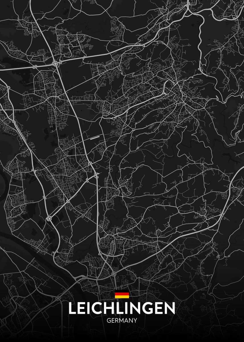 'Leichlingen DE' Poster by IMR Designs | Displate